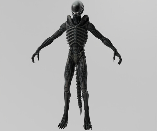 ArtStation - Xenomorph lowpoly Rigged | Resources