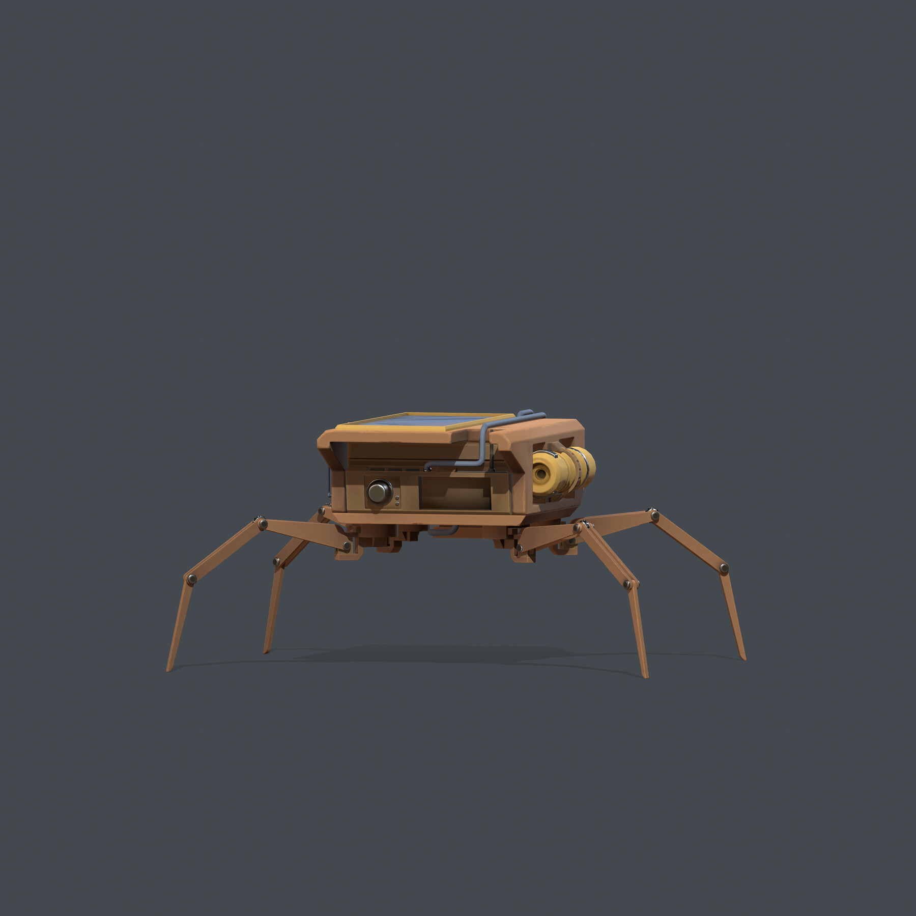 ArtStation - Stylized Robot-spider Desert Runner PBR Low Poly Game ...