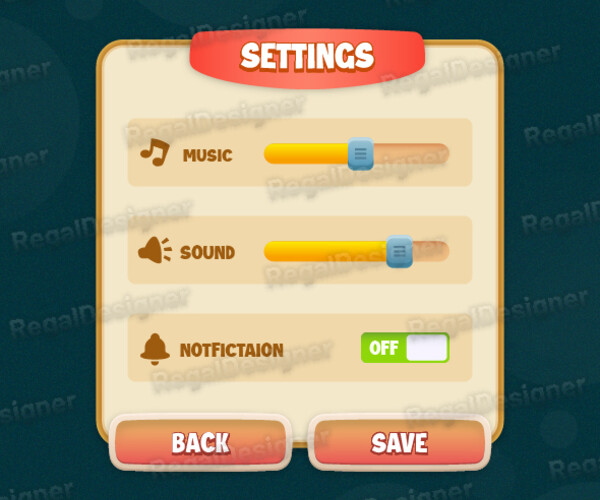 ArtStation - Game UI Kit In Cartoon Style | Game Assets