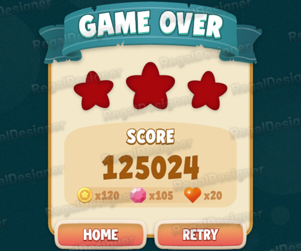 ArtStation - Game UI Kit In Cartoon Style | Game Assets