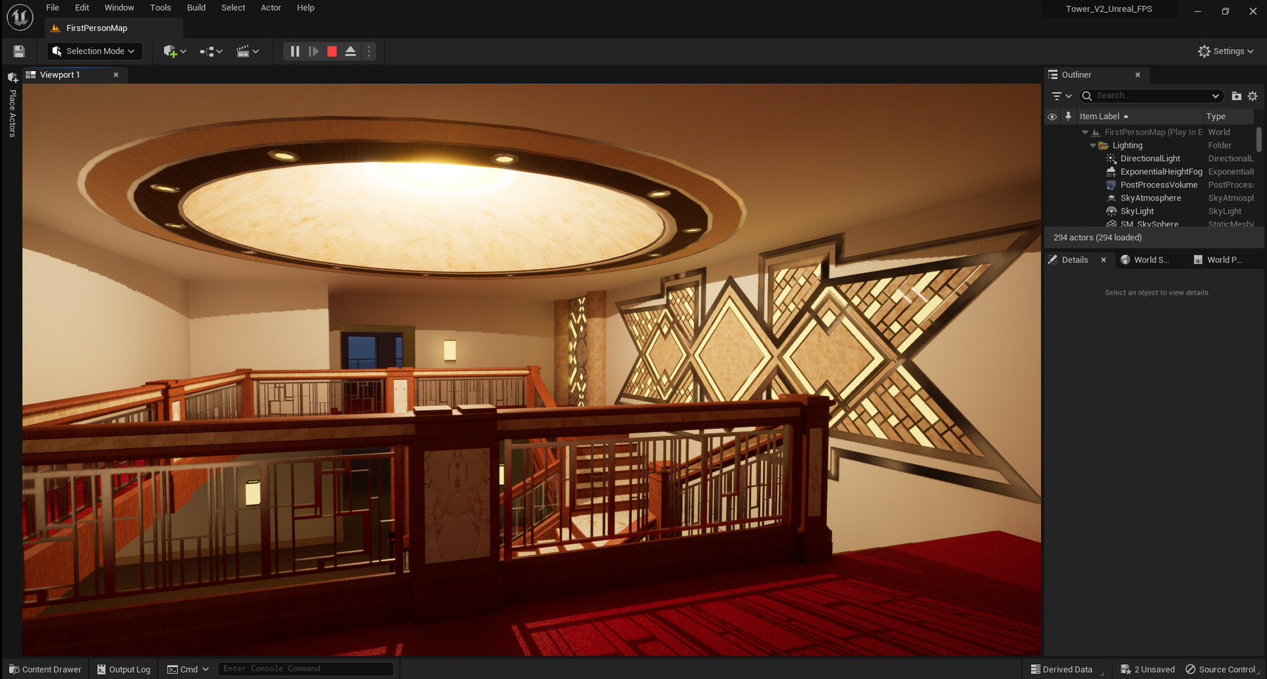 ArtStation - Tower - Rooftop and Inside | Game Assets