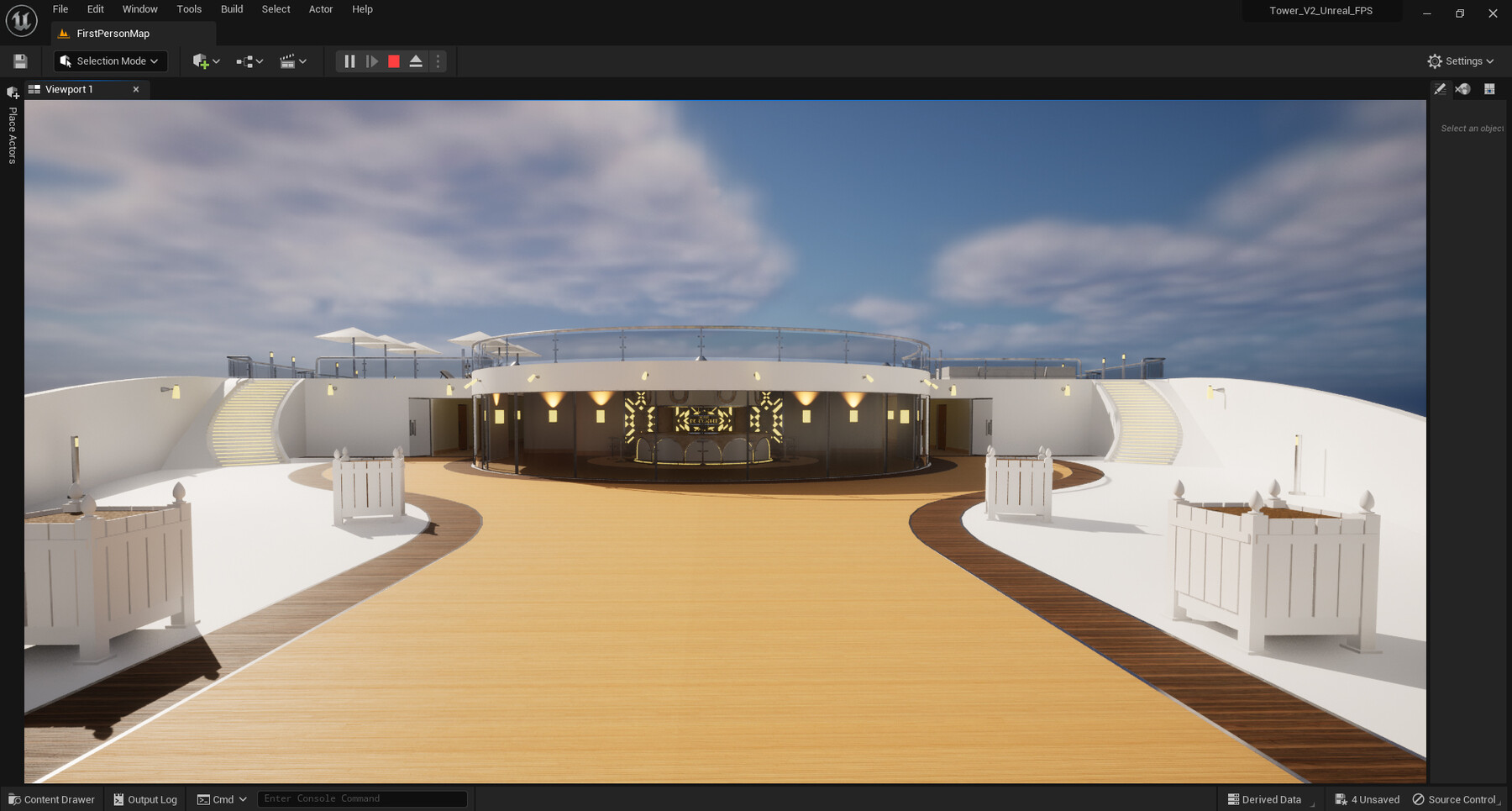 ArtStation - Tower - Rooftop and Inside | Game Assets