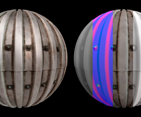 ArtStation - 15 Stylized Material Industrial Pack + Sbsar | Game Assets