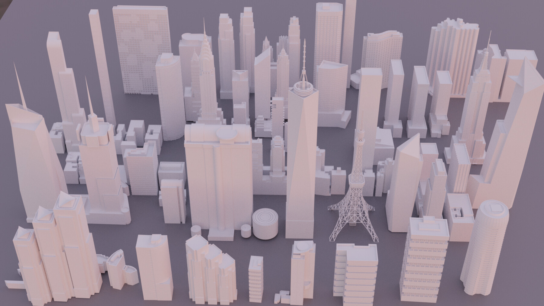 ArtStation - 50+ Unique Building Kitbash Bundle VOL-1 | Game Assets