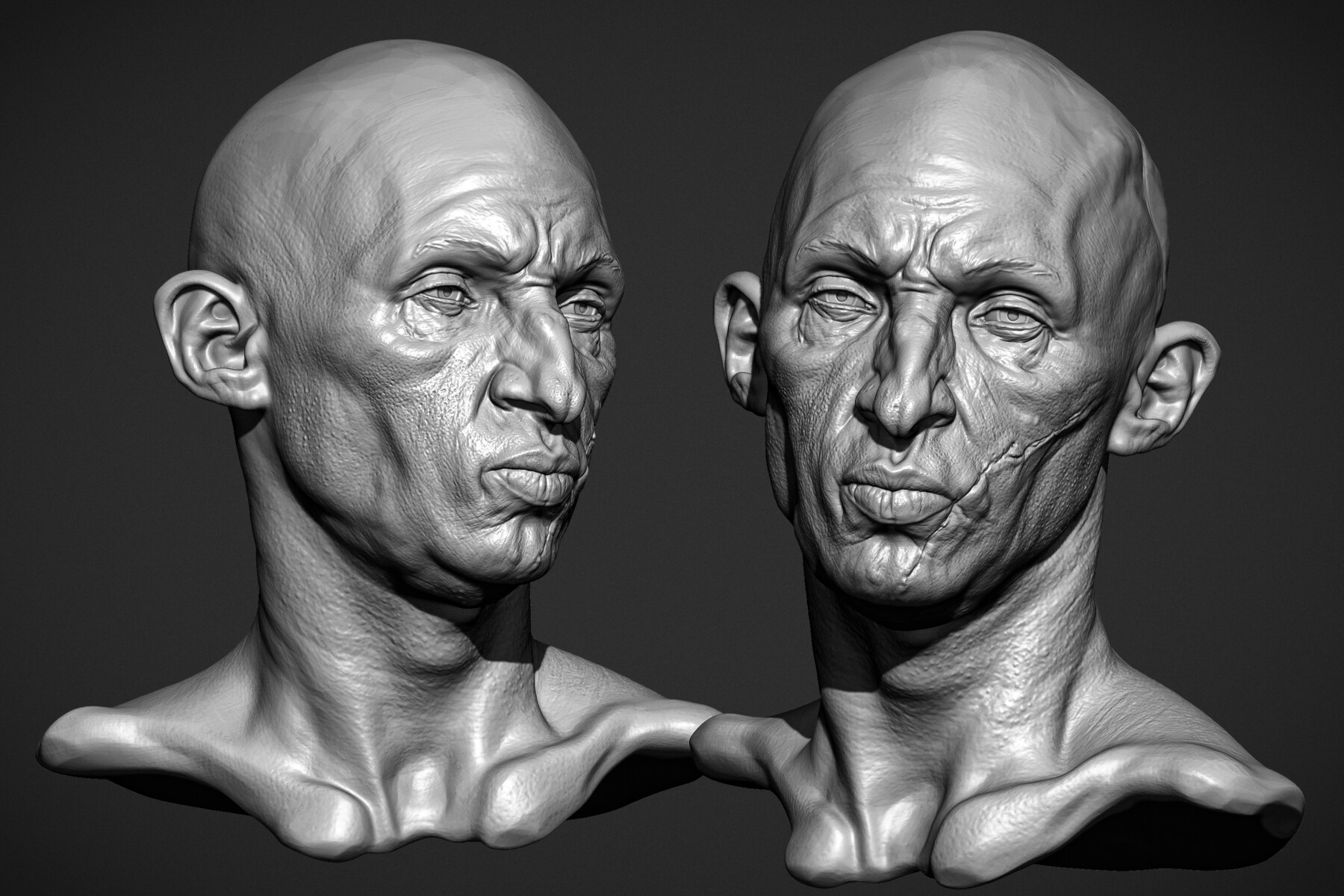 ArtStation - Heads Bundle 2 - 8 Unique Character Portraits | Resources