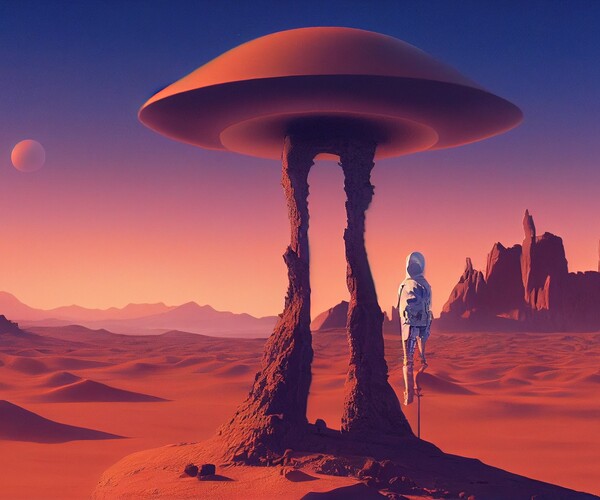 ArtStation - Desert on an other planet | Artworks