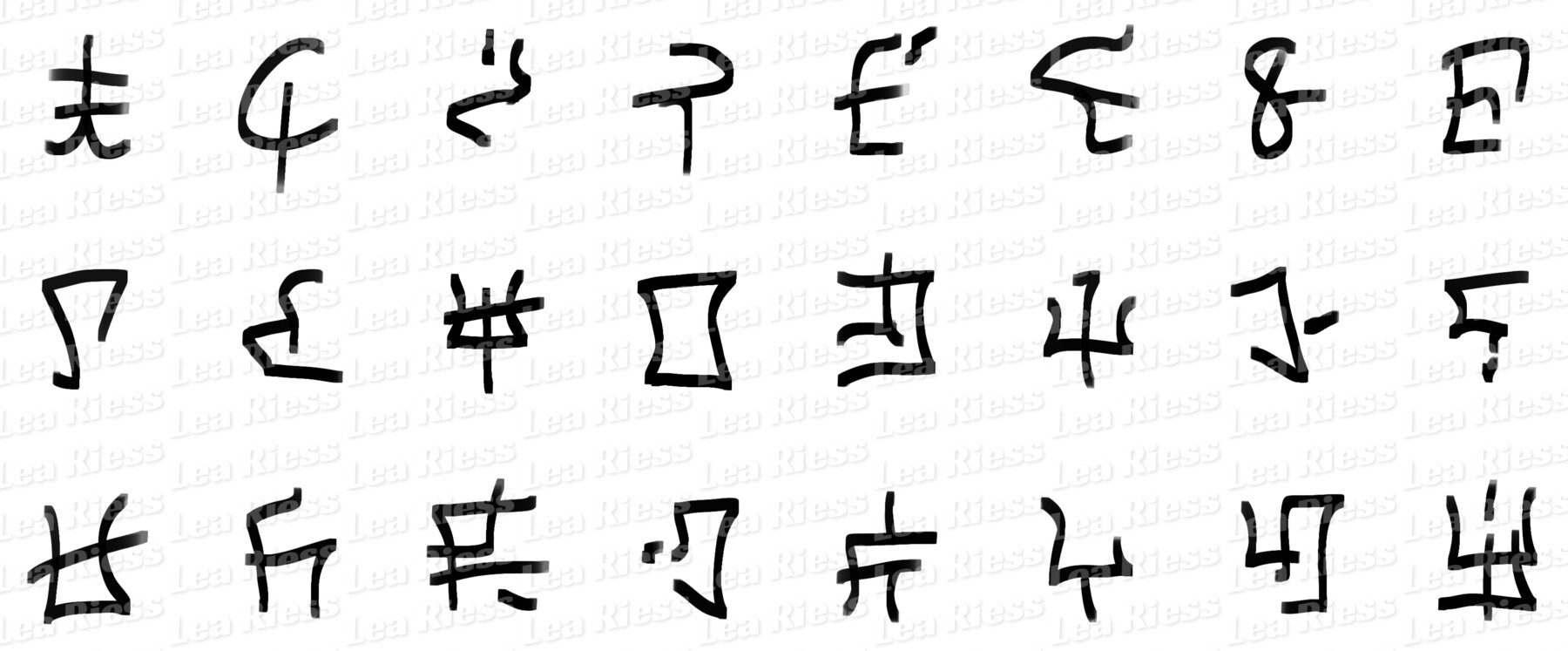 ArtStation - Orcish Runes Alpha Pack (24 Runes) | Artworks