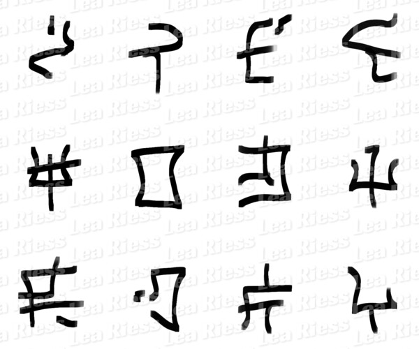 ArtStation - Orcish Runes Alpha Pack (24 Runes) | Artworks