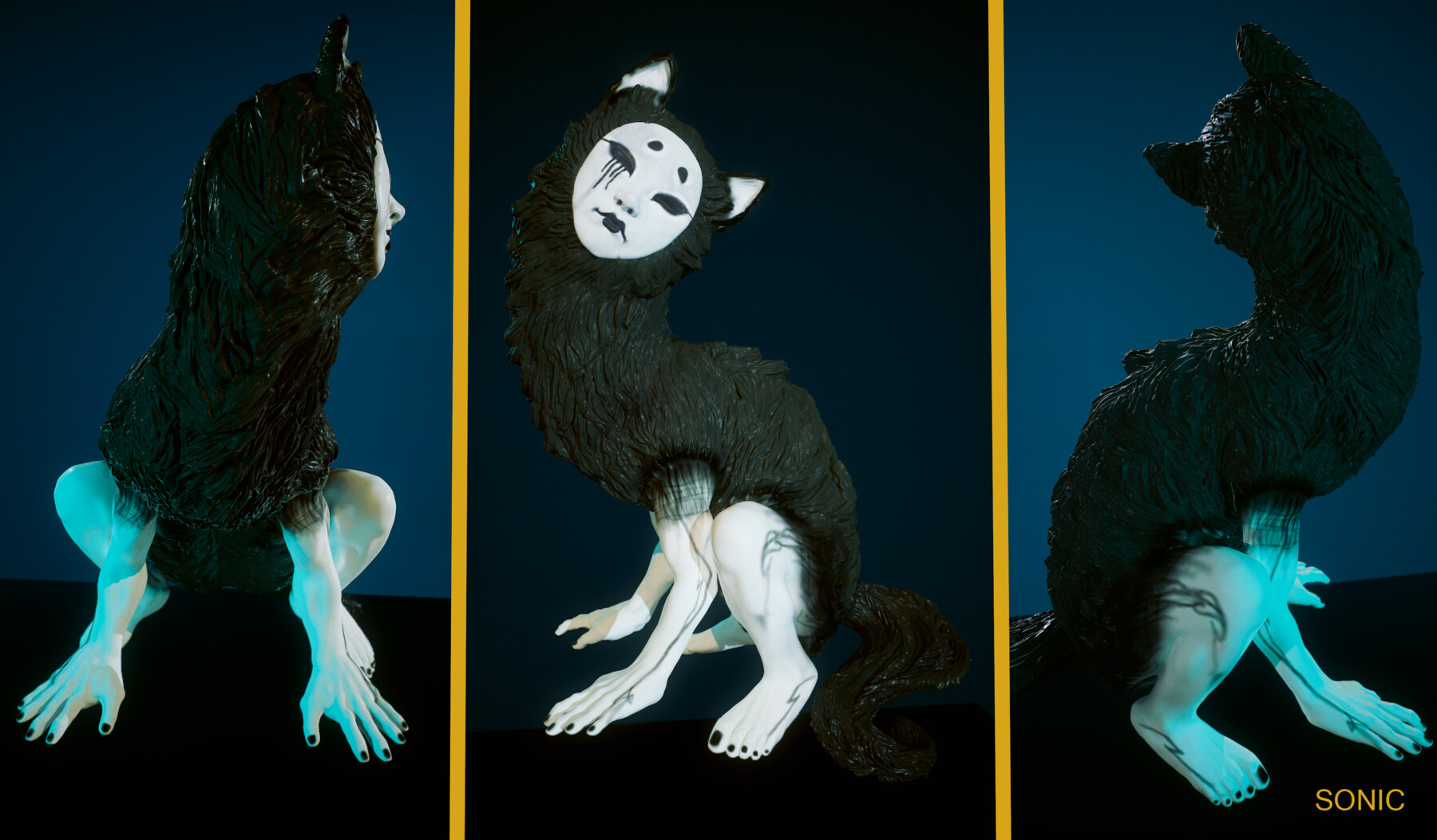 ArtStation - Mystic cat - ZBrush project, obj + subtool. | Resources