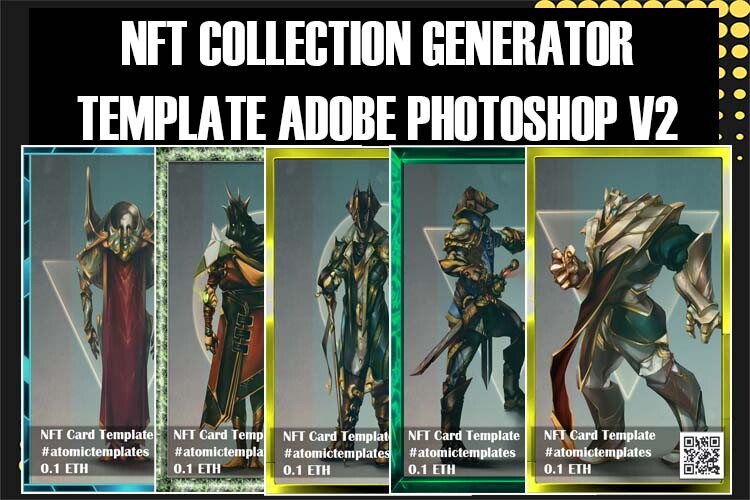 ArtStation - NFT COLLECTION GENERATOR PHOTOSHOP Version 2 | Artworks