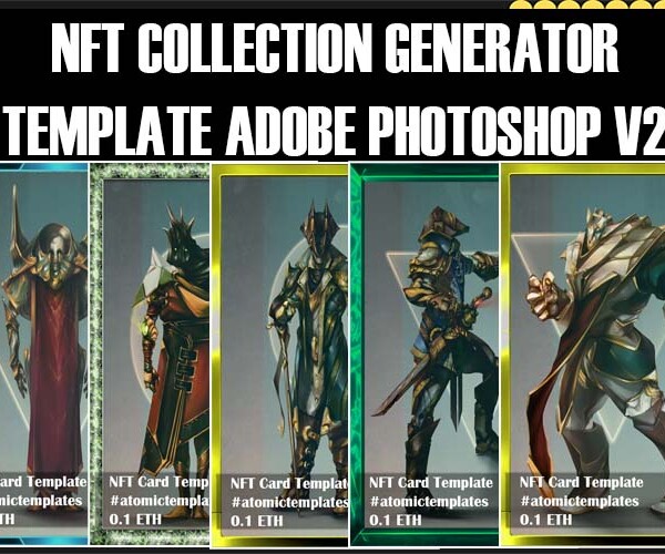 ArtStation - NFT COLLECTION GENERATOR PHOTOSHOP Version 2 | Artworks