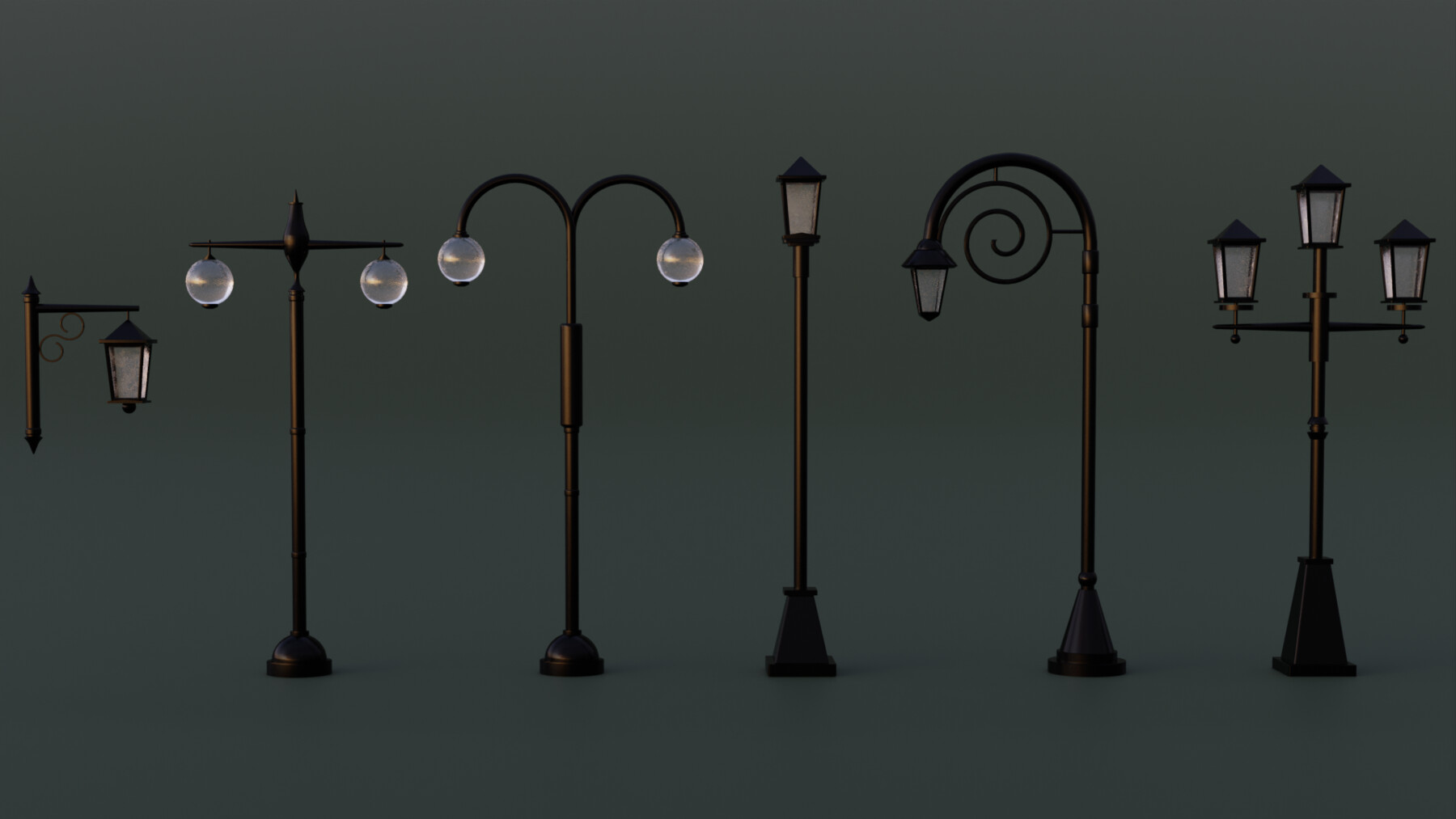 ArtStation - Street Lamps | Game Assets