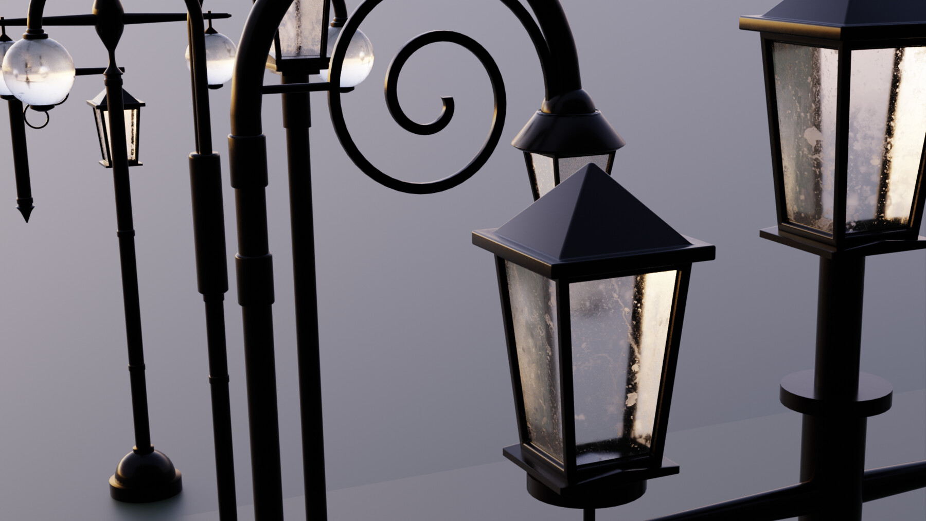 ArtStation - Street Lamps | Game Assets