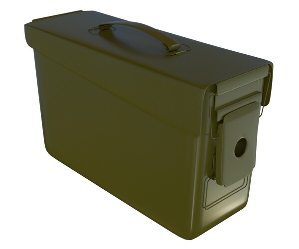 ArtStation - Ammo Metal Box with bullets | Game Assets