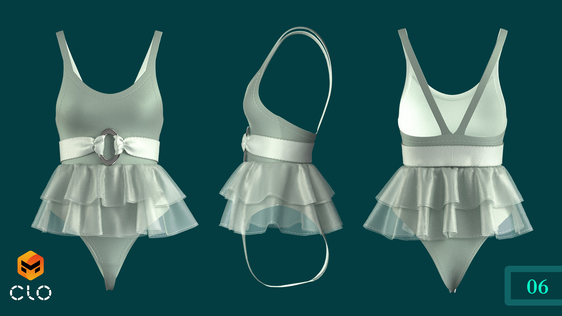 ArtStation - woman's swimsuit + 2 gifts . CLO3D, MD PROJECTS+OBJ+FBX ...