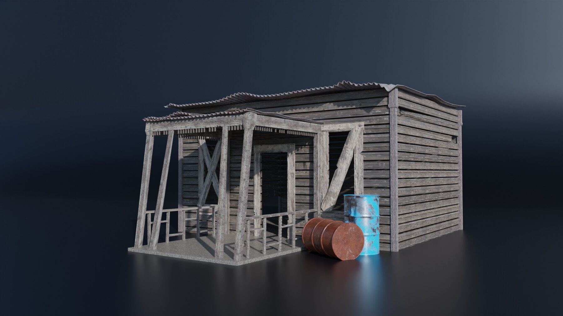 ArtStation - Old Shack-Slum Asset | Game Assets
