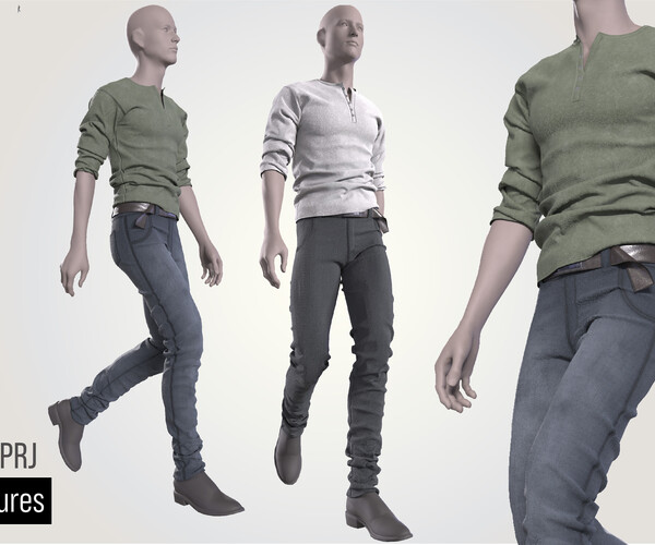 ArtStation - 3d man clothes shirt pants outfit streetstyle | Resources