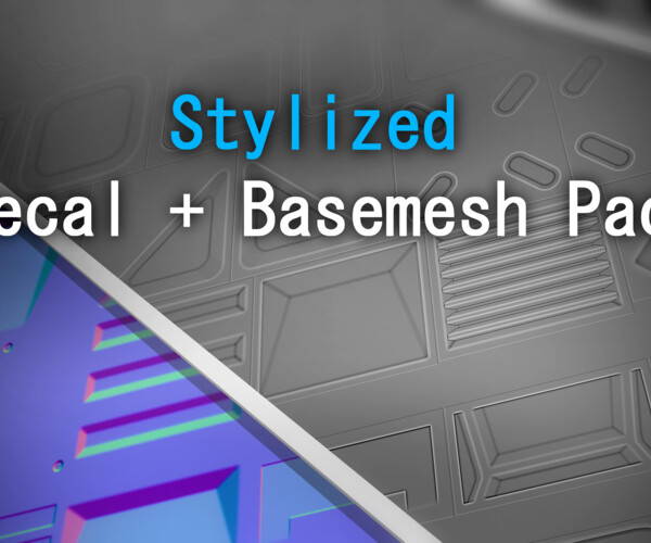 ArtStation - Stylized Decal + Basemesh Pack 1.0 - Free Sample Available ...