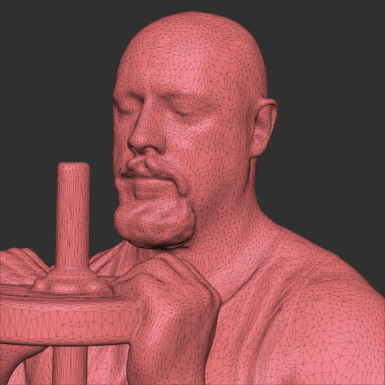 ArtStation - Man lifting dumbbell 386 | Game Assets