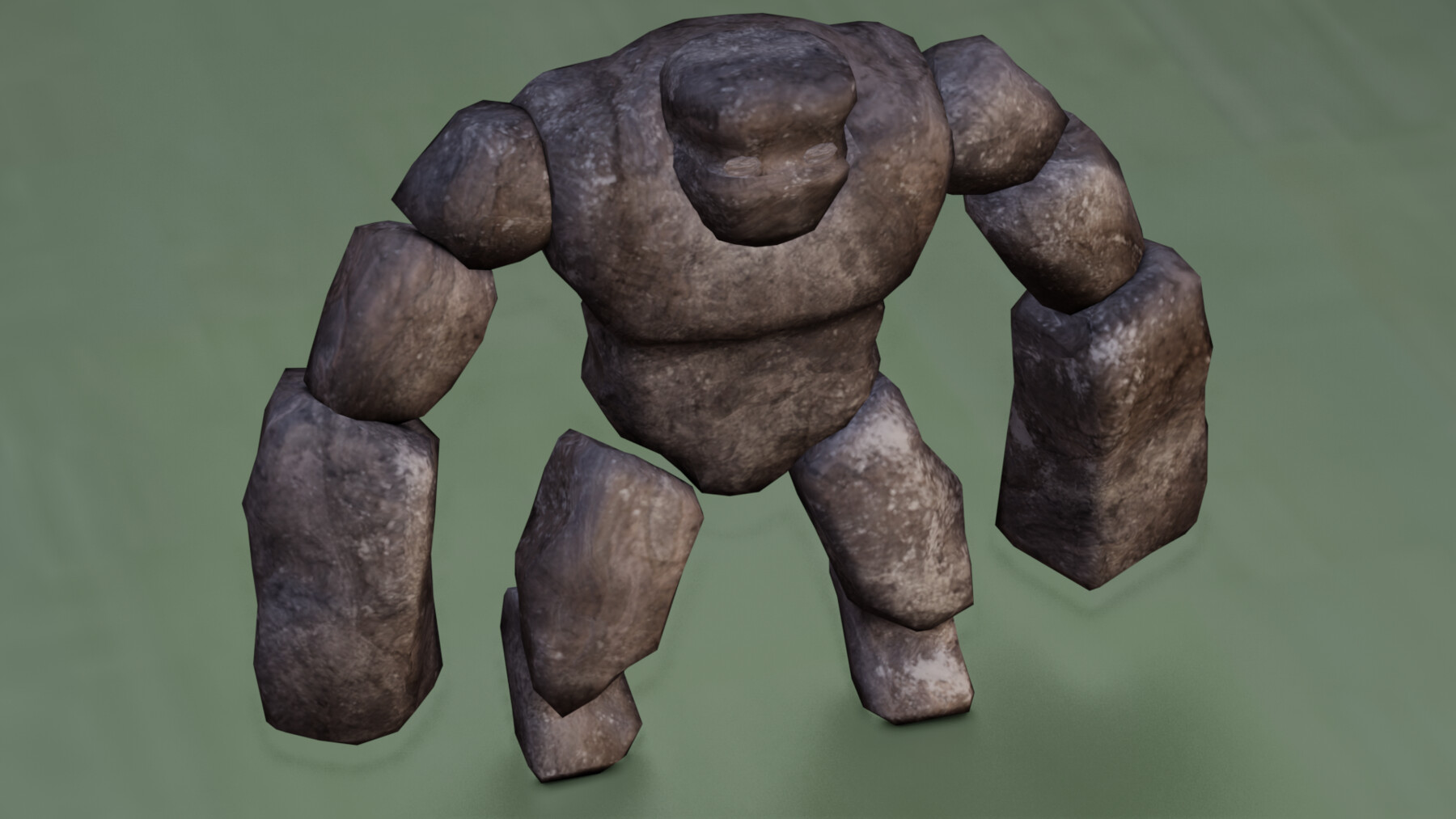 ArtStation - STONE GIANT LOW POLY GAME READY | Game Assets