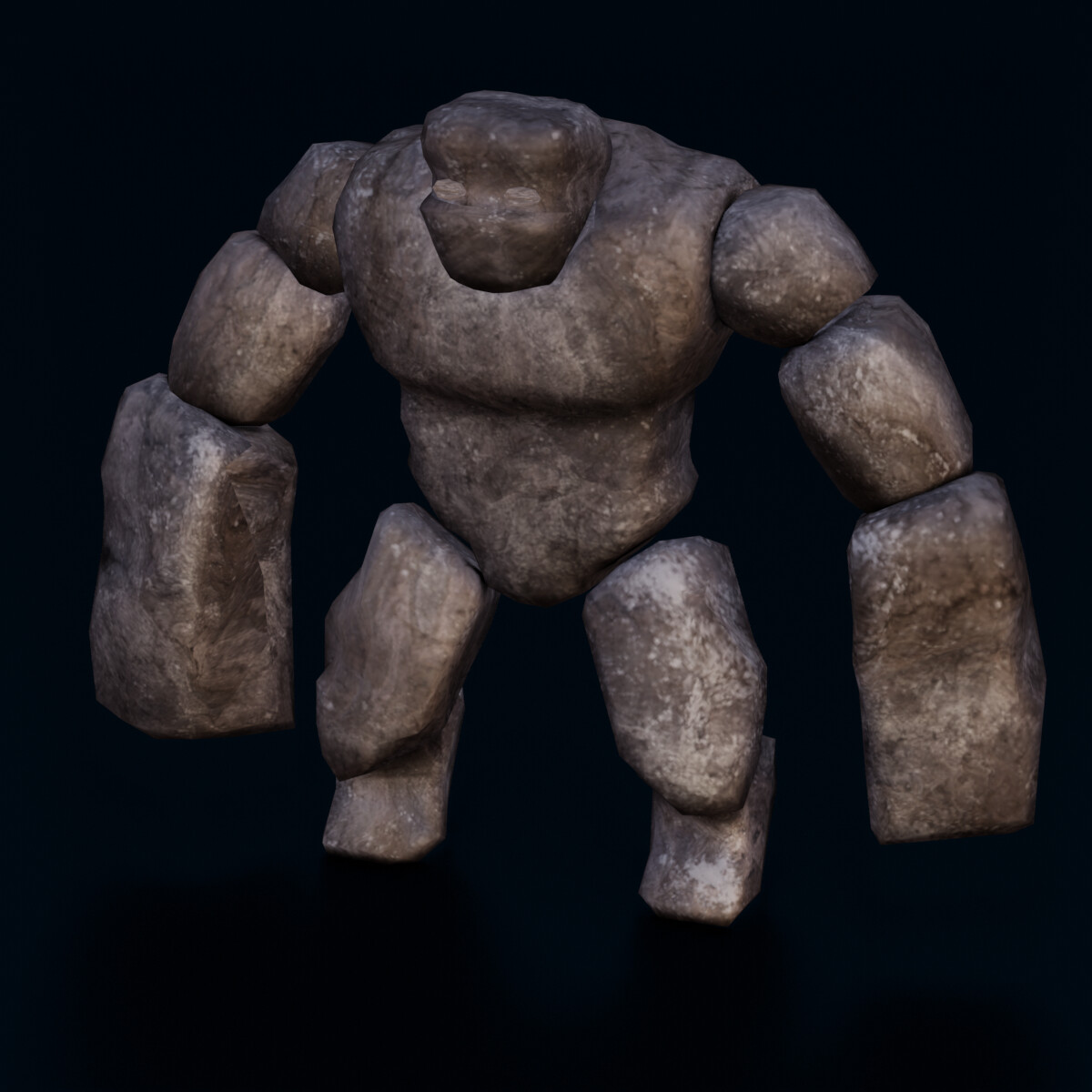 ArtStation - STONE GIANT LOW POLY GAME READY | Game Assets