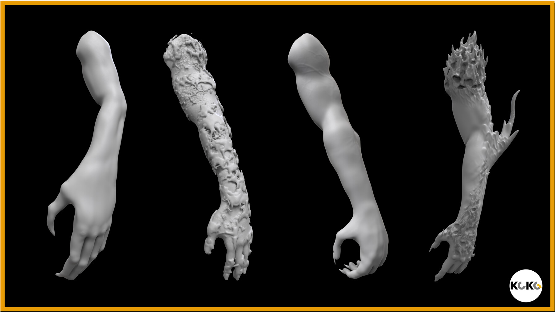 ArtStation - 20 Creature Arms | Game Assets