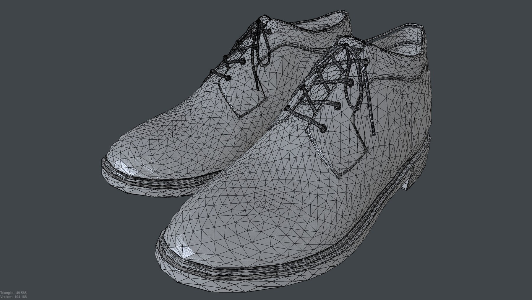 ArtStation - Fabric Work Shoes Low-poly | Game Assets