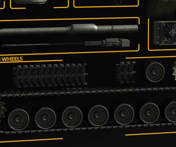 ArtStation - Sci-Fi Military Tank / Vehicle kitbash set for concept art ...