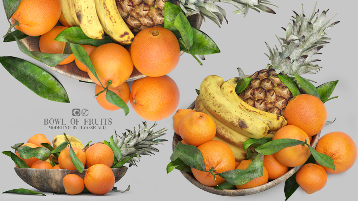 ArtStation - bowl of fruits | Game Assets
