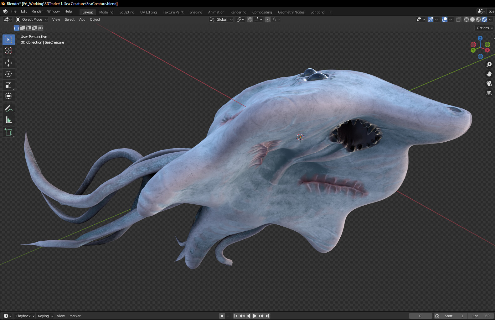 ArtStation - Ancient Deep Sea Creature | Game Assets
