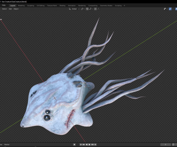 ArtStation - Ancient Deep Sea Creature | Game Assets