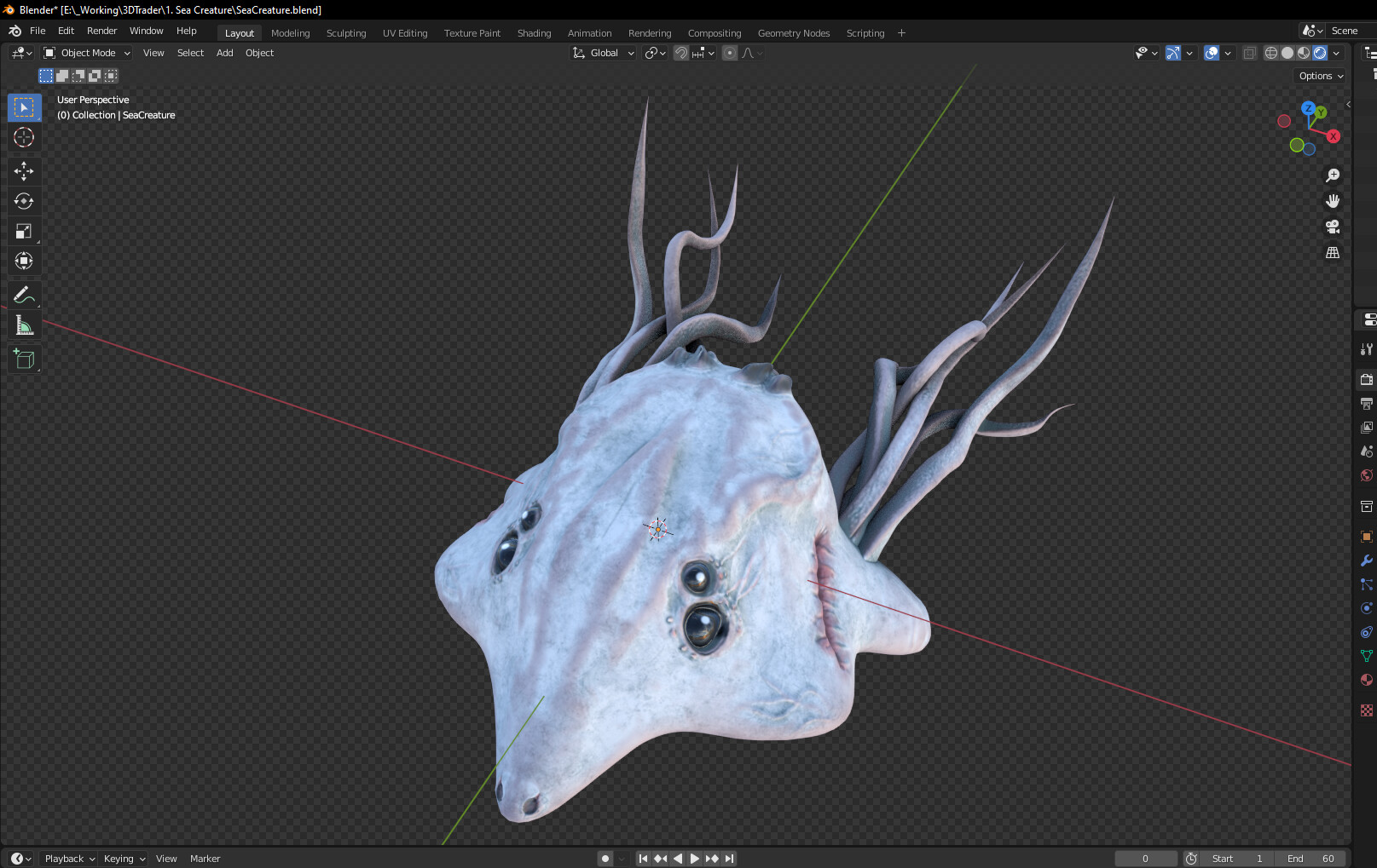 ArtStation - Ancient Deep Sea Creature | Game Assets