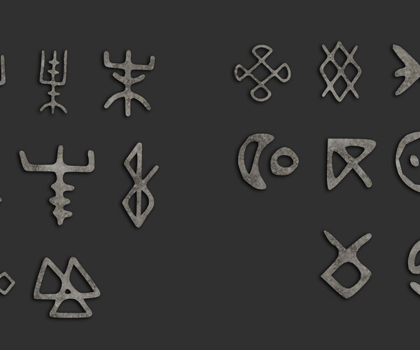 ArtStation - 300+ Runes Alpha Pack 8K | Brushes