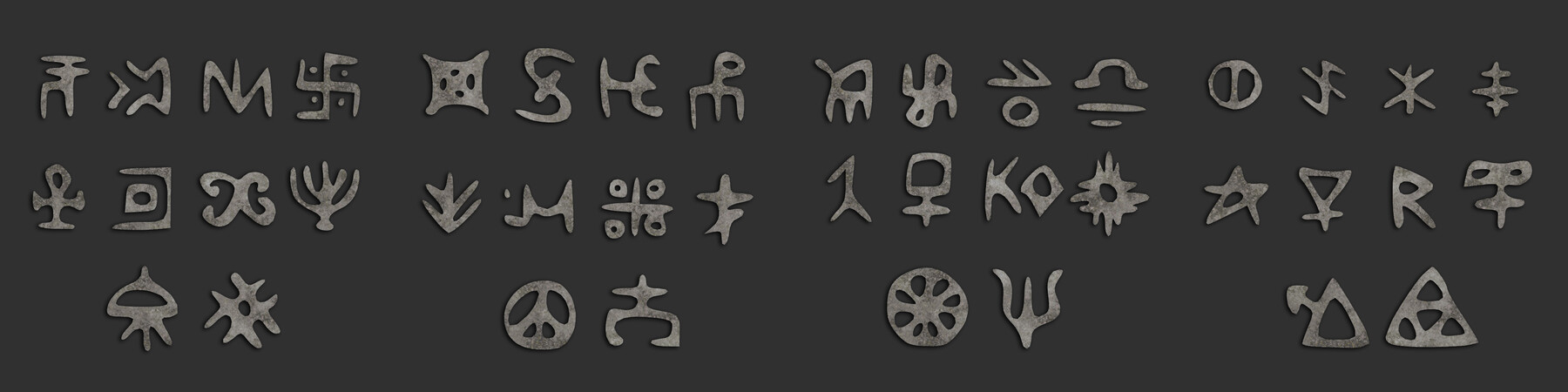 ArtStation - 300+ Runes Alpha Pack 8K | Brushes
