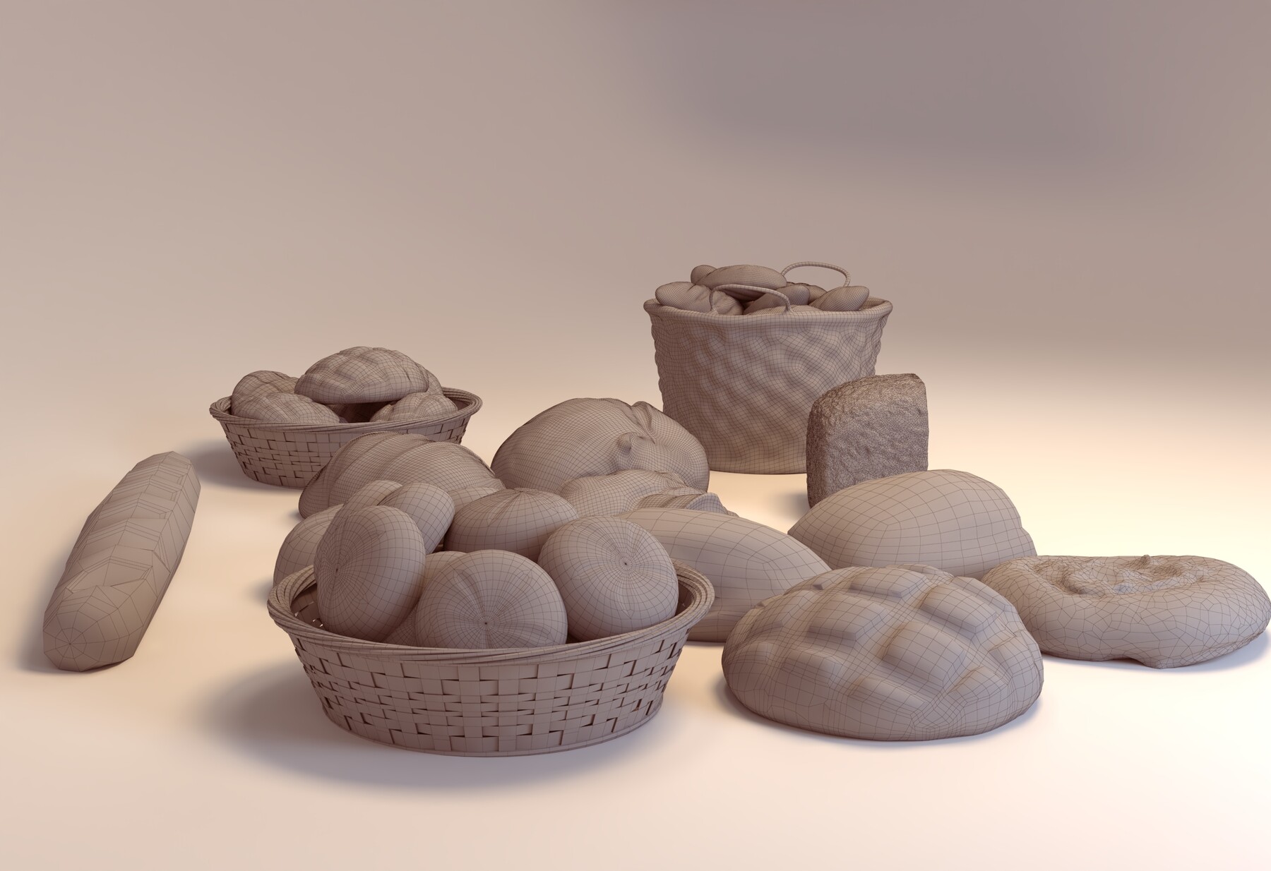 ArtStation - Bread | Game Assets