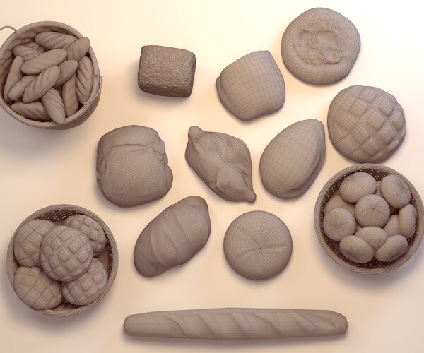 ArtStation - Bread | Game Assets