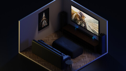 ArtStation - low poly speaker | Game Assets