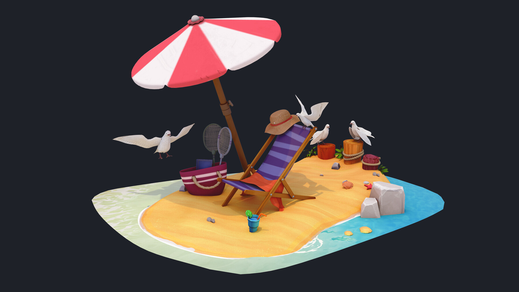ArtStation - Summer Beach | Game Assets