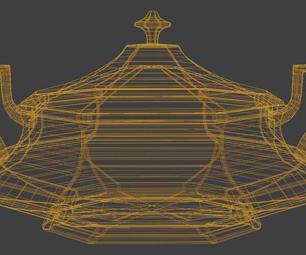 ArtStation - Serving Dish 3D Model | Resources