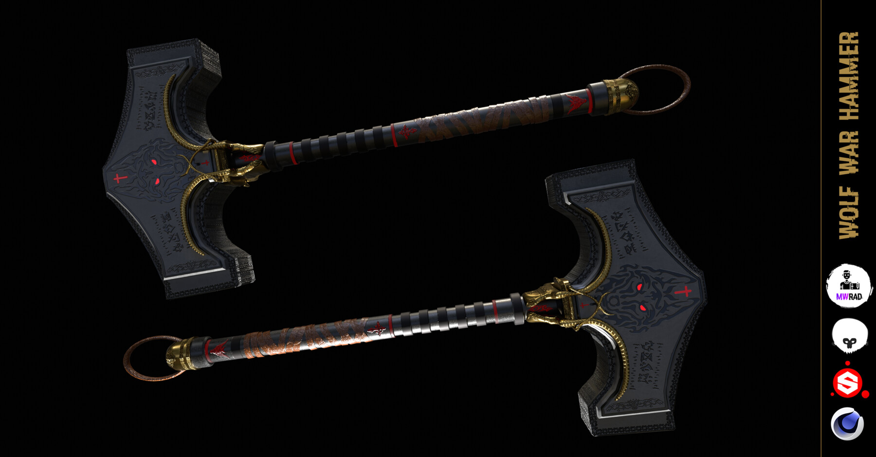 ArtStation - Wolf war hammer | Game Assets