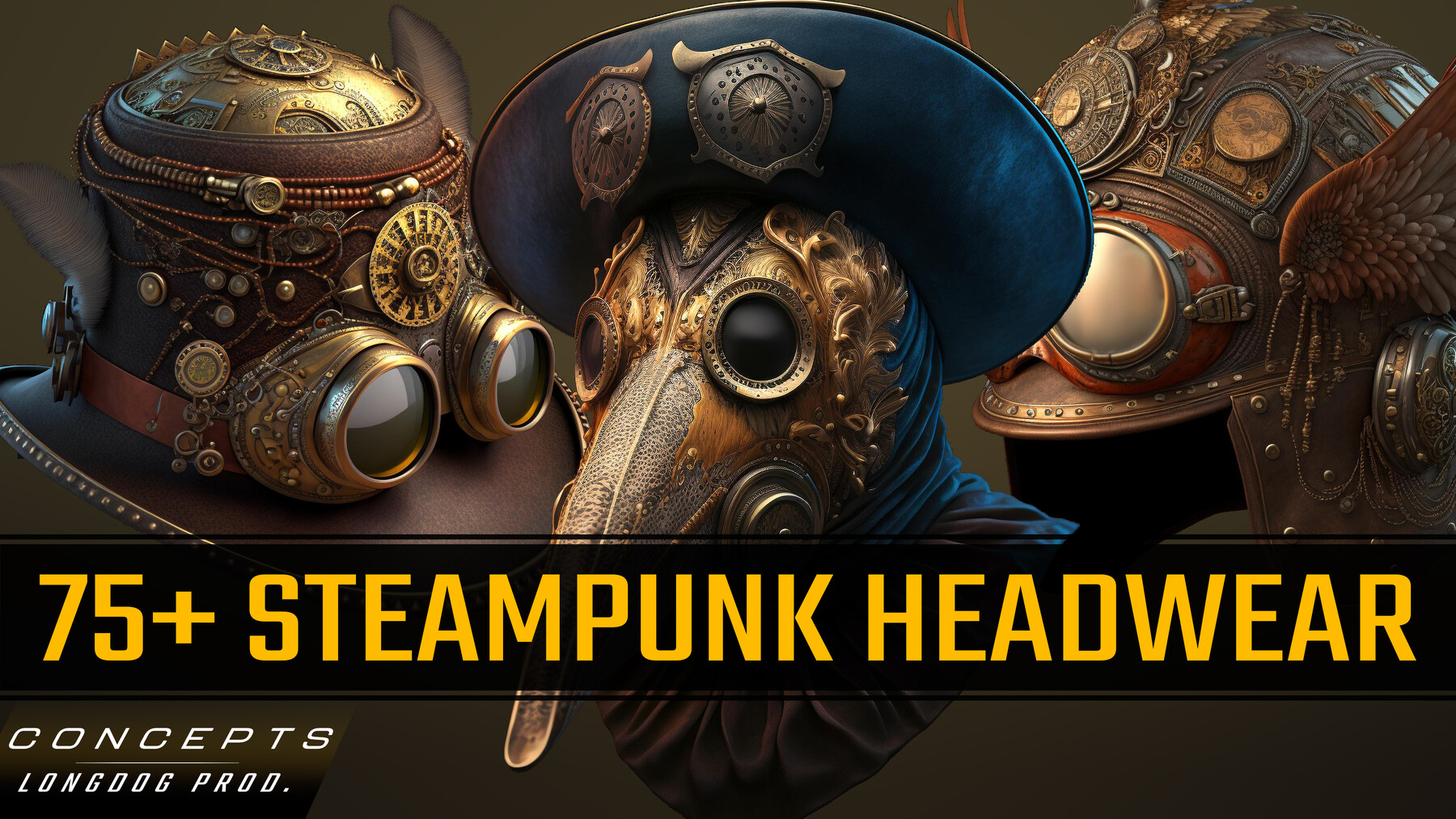 ArtStation - 75+ Steampunk Headwear Concept Arts | Artworks