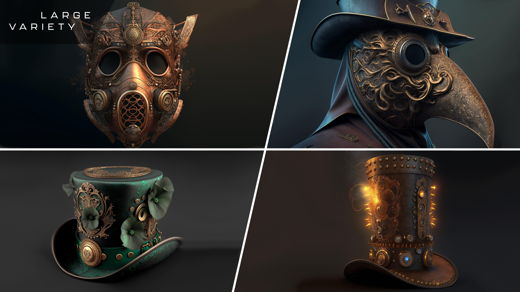 ArtStation - 75+ Steampunk Headwear Concept Arts | Artworks