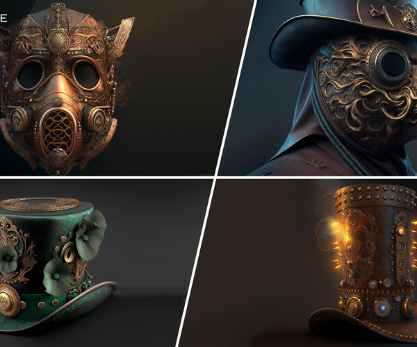 ArtStation - 75+ Steampunk Headwear Concept Arts | Artworks