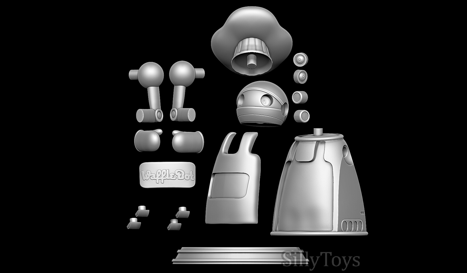 ArtStation - Wafflebot - Harold and Kumar 3D print model | Resources