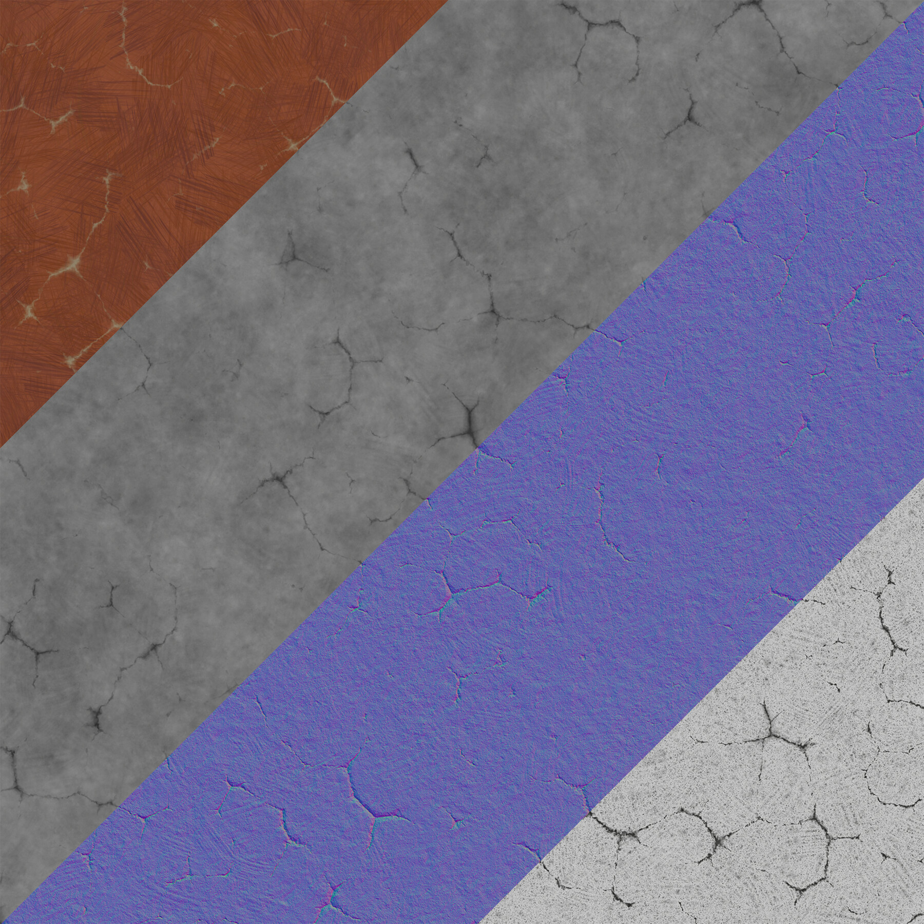 ArtStation - Procedural Stylized Concrete | Resources