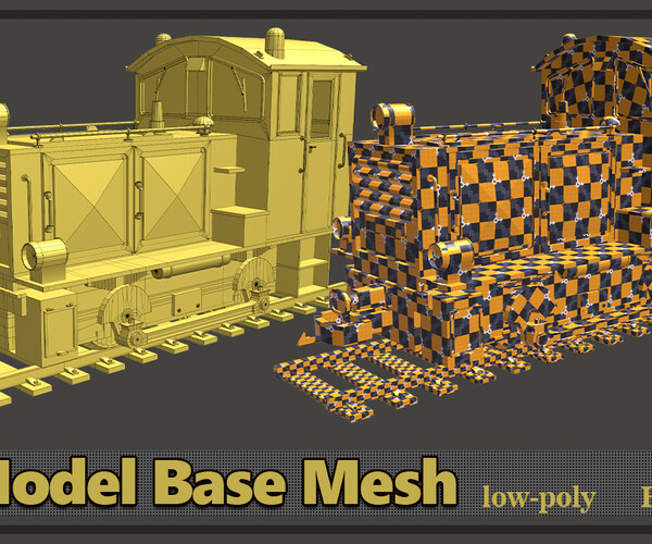 ArtStation - 10 Model Base Mesh And train | Resources