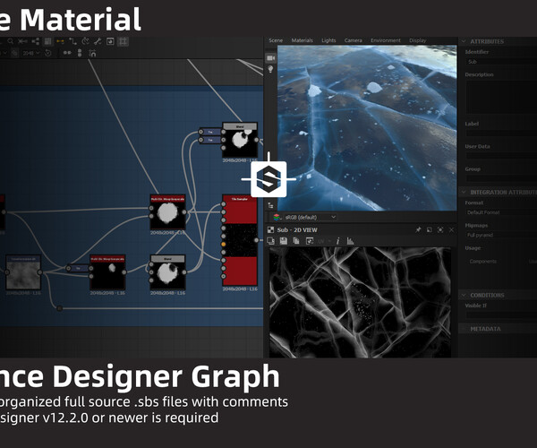 ArtStation - Ice Lake Material | Substance Designer Graph | Resources
