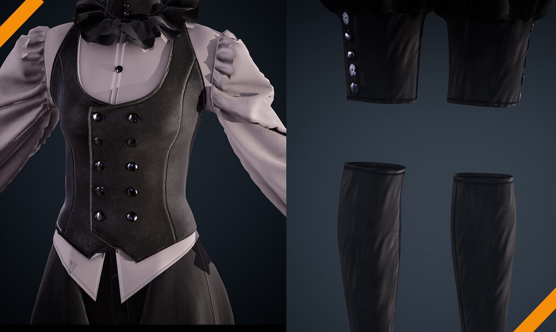 ArtStation - Women's outfit | Game Assets