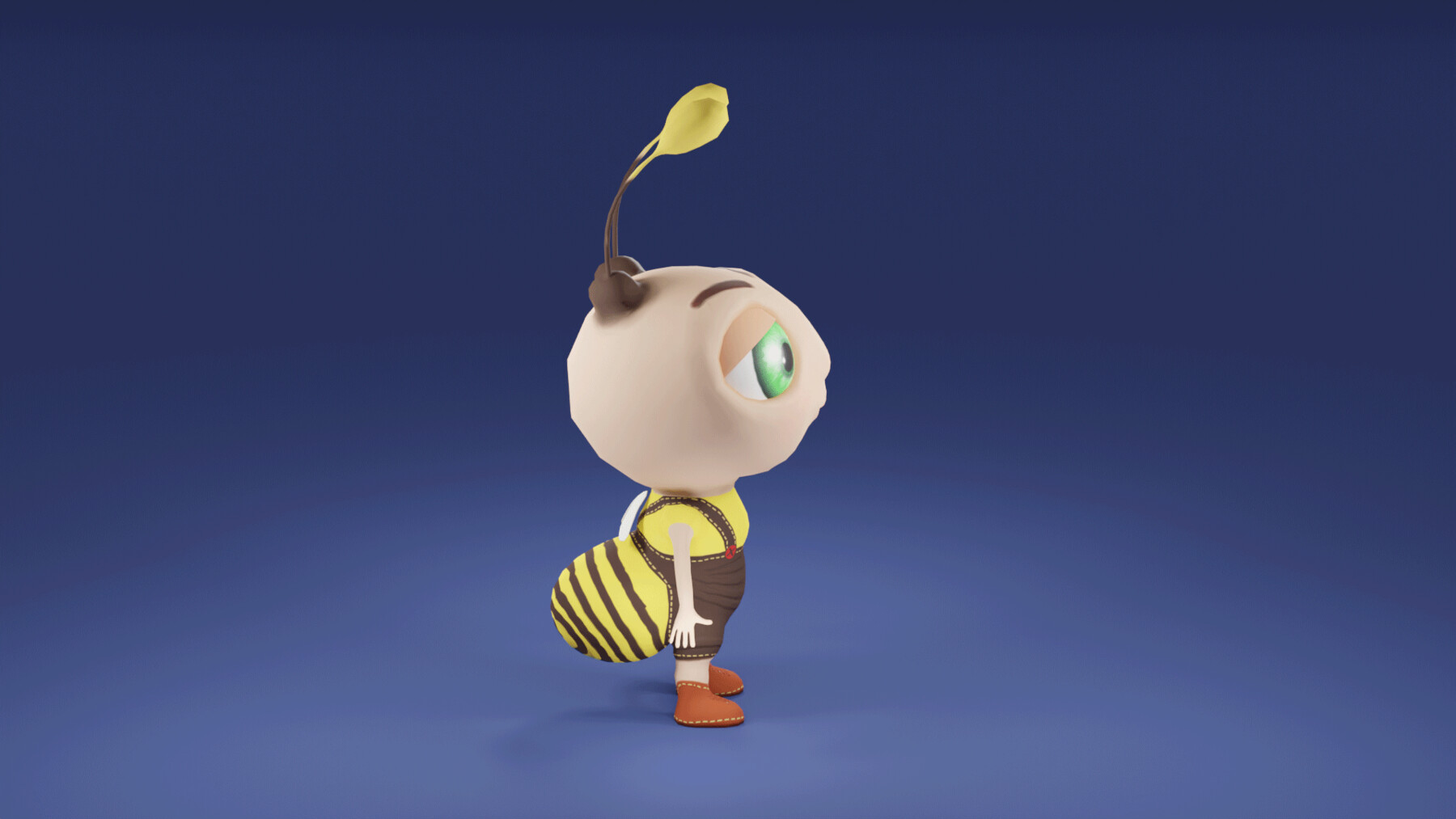 ArtStation - Bee Cute Character Stylized Cartoon Lowpoly | Game Assets