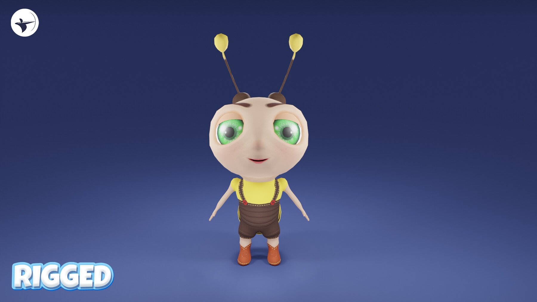 ArtStation - Insects Pack LowPoly Ant Ladybug Bee Characters | Game Assets